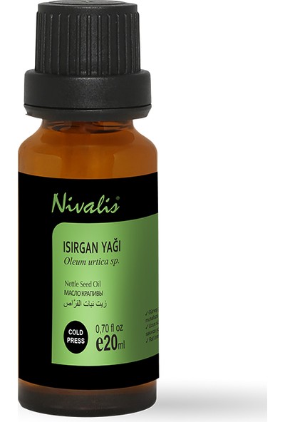 Nivalis Isırgan Tohumu Taşıyıcı Yağı 20 ml Nivalis Isırgan Tohumu Taşıyıcı Yağı 20 ml