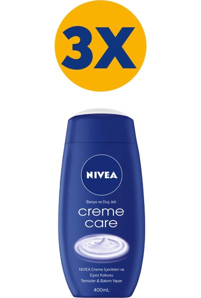 Nivea Creme Care Banyo ve Duş Jeli 400ML X3 Nivea Creme Care Banyo ve Duş Jeli 400ML X3