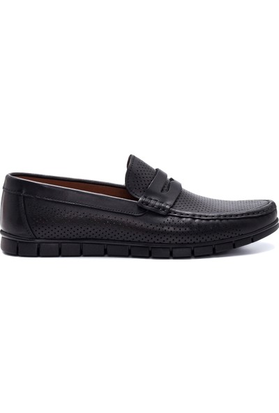 Derimod Erkek Deri Delikli Casual Loafer