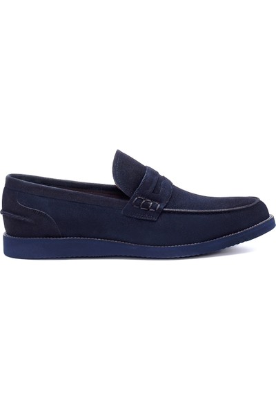 Derimod Erkek Deri Süet Casual Loafer