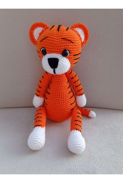 Toys City Minik Kaplan Örgü Oyuncak