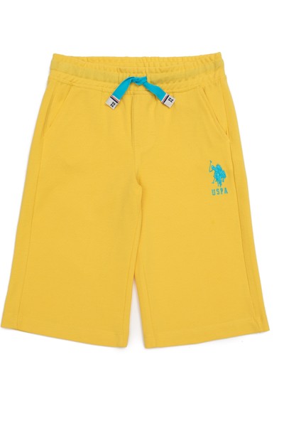 U.S. Polo Assn. Erkek Çocuk Açık Sarı Örme Şort 50246131-VR004 U.S. Polo Assn. Erkek Çocuk Açık Sarı Örme Şort 50246131-VR004