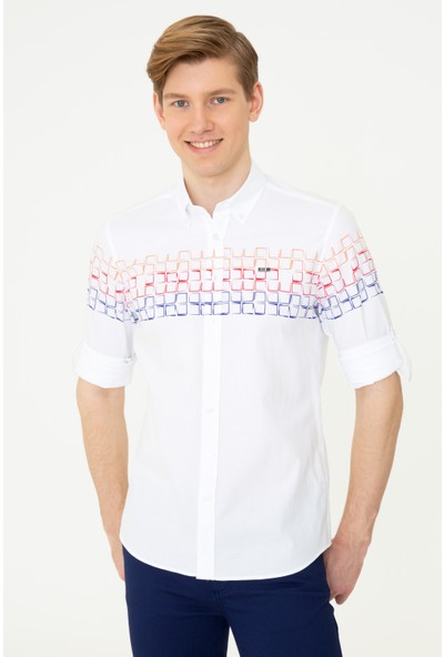 U.S. Polo Assn. Erkek Risk Red Gömlek Uzunkol 50247868-VR213