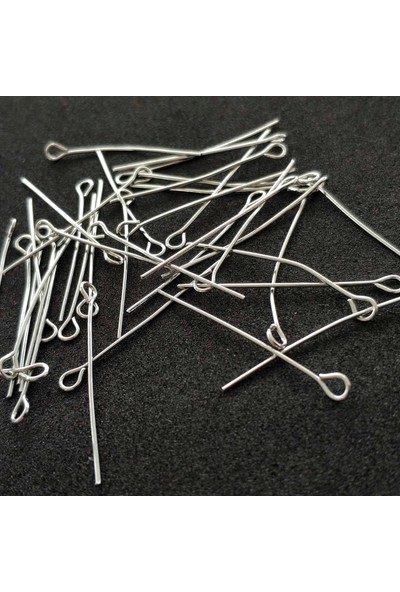 Selderesi 100 Adet Tesbih ve Takı Yapımı Için Halkalı Çivi Tel 3 cm Selderesi 100 Adet Tesbih ve Takı Yapımı Için Halkalı Çivi Tel 3 cm