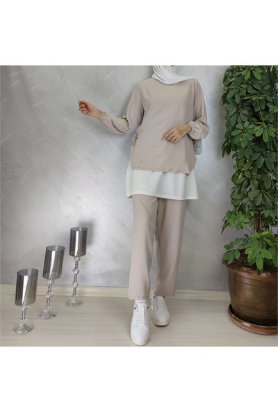 Mihver Tesettür Ferda Tunik Pantolon Takım