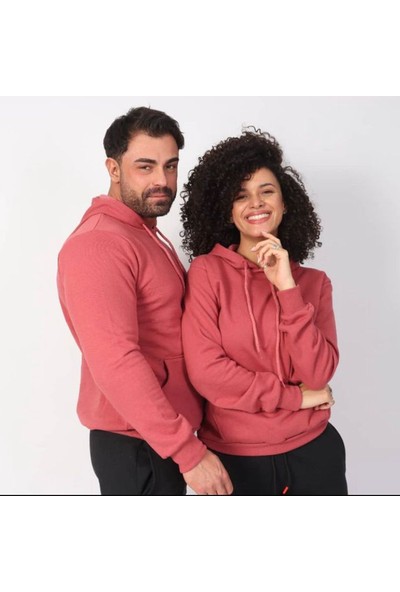 Stuclub Uni 3 Iplik Şardonlu Kapşonlu Mercan Sweatshirt %100 Pamuk Stuclub Uni 3 Iplik Şardonlu Kapşonlu Mercan Sweatshirt %100 Pamuk