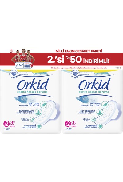 Orkid Extra Hassas Koruma Uzun Süper Ekonomik Paket 32 Ped (16X2) Boy 2 Orkid Extra Hassas Koruma Uzun Süper Ekonomik Paket 32 Ped (16X2) Boy 2