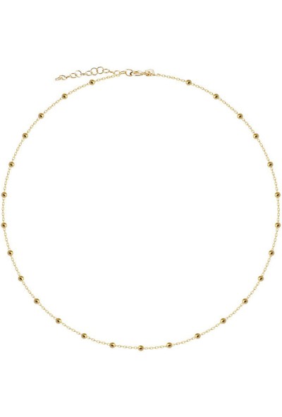 Gümüş Zincir Kolye Toplu Gold