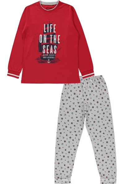 Civil Boys Erkek Çocuk Pijama Takımı 10-13 Yaş Karmelanj