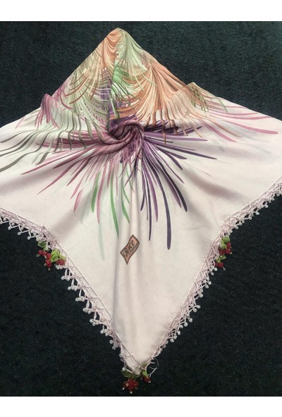 Beyce Desenli Boncuklu Kiraz Oyalı Yazma