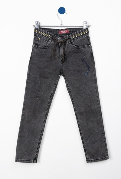 Pina Kids Style Düz Paça Slim Fit Tintli Erkek Çocuk Kot Pantolon