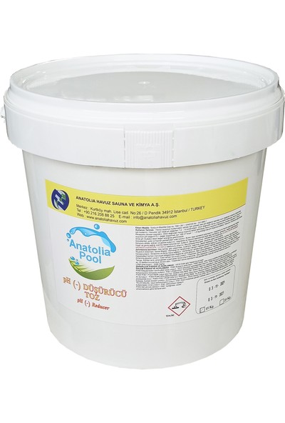 Anatolia Pool Havuz Suyu Ph (-) Düşürücü Toz 15 kg (Ph - Reducer)
