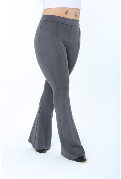 Büyük Bedenim Ütü Dikişli Ispanyol Paça