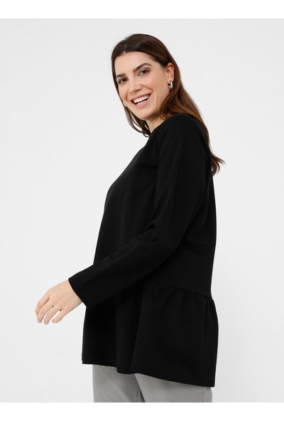 Büyük Beden Eteği Volanlı Tunik Alia Büyük Beden Eteği Volanlı Tunik Alia