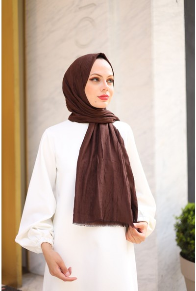Linascarfs Bambu Kraş Şal Acı Kahve