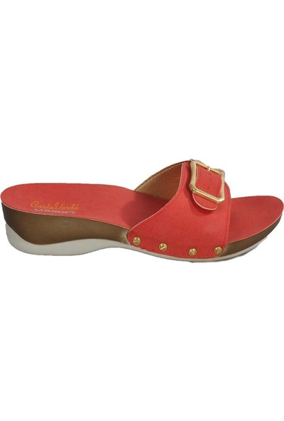 Carlaverde Kırmızı Kadın Terlik