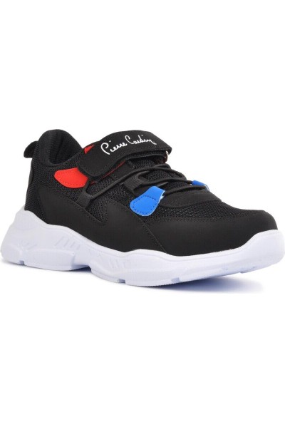 Pierre Cardin Pierre Cardin Siyah-Kırmızı Bantlı Fileli Çocuk Spor Ayakkabı Pierre Cardin Pierre Cardin Siyah-Kırmızı Bantlı Fileli Çocuk Spor Ayakkabı