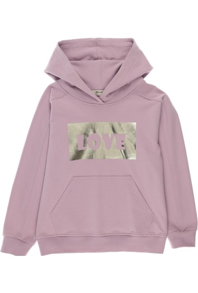 Panço Kız Çocuk Kapşonlu Sweatshirt 2121GK08044