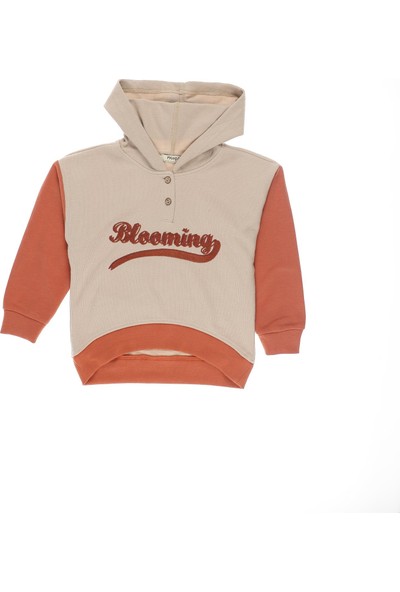 Panço Kız Çocuk Kapşonlu Sweatshirt 2121GK08024