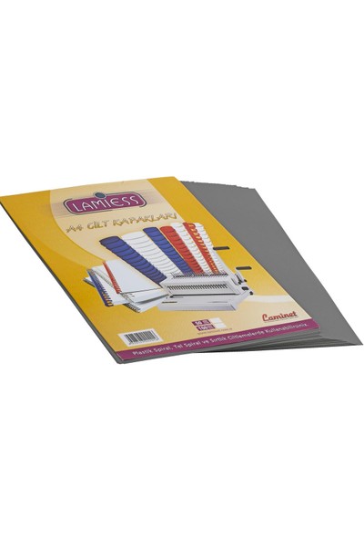 Lamiess A-4 160 Mıc.opak Cilt Kapağı Gri 100 Adet Lamiess A-4 160 Mıc.opak Cilt Kapağı Gri 100 Adet