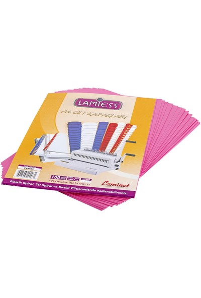 Lamiess A4 500 Micron Pp Cilt Kapağı 50'li Pembe Lamiess A4 500 Micron Pp Cilt Kapağı 50'li Pembe