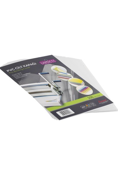 Lamiess A3 500 Micron Pp Cilt Kapağı 50'li Beyaz
