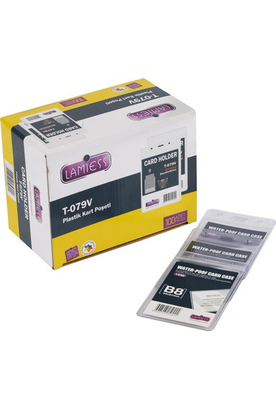 Lamiess T-079 V Dikey Kilitli Kart Poşeti