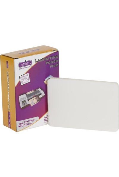Lamiess 65 X 95 Mm 150 Mıc.Polyester Laminasyon Filmi 400'Lü
