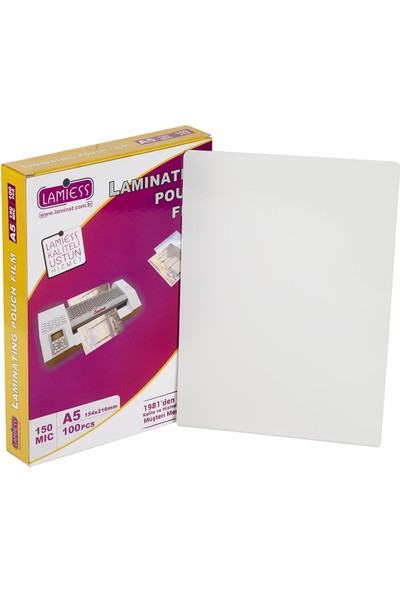 Lamiess A-5 154 x 216 mm 150 Mıc.polyester