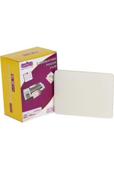 Lamiess 78 X 102 Mm 250 Mıc.Polyester Laminasyon Filmi 200'Lü