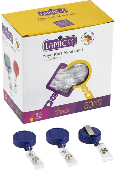 Lamiess Lms 328 Yuvarlak Büyük Yoyo Lacivert 50'li