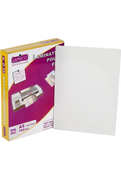 Lamiess A-5 154 x 216 mm 250 Mıc.polyester