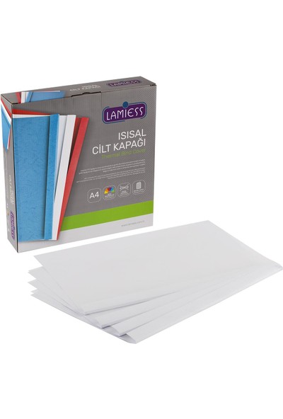 Lamiess 12 mm Isısal Cilt Kapağı Beyaz 50 Adet Lamiess 12 mm Isısal Cilt Kapağı Beyaz 50 Adet