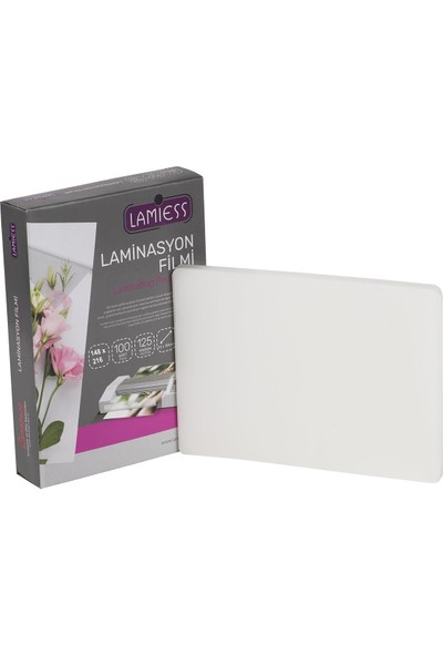 Lamiess 148 x 216 mm 125 Mıc.mat Polyester Laminasyon Filmi 100'LÜ