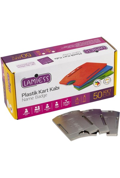 Lamiess Lms 217 Dikey Plastik Kart Kabı Krom