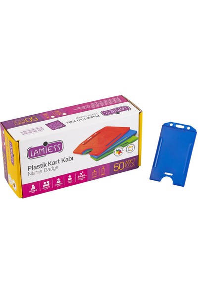Lamiess Lms 217 Dikey Plastik Kart Kabı Lacivert