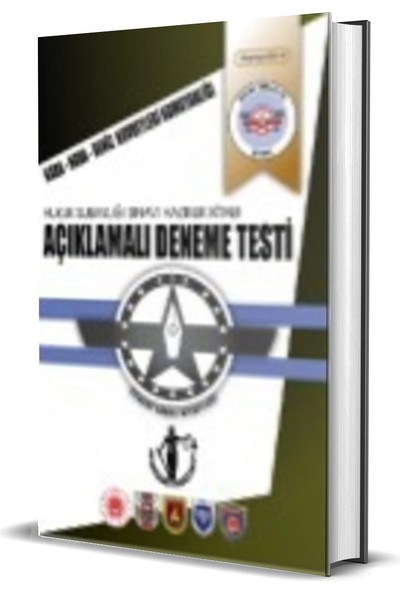 Kişisel Yayınlar Hukuk Subaylığı Sınavına Hazırlık Kitabı (Açıklamalı 5 Deneme Testi) Kişisel Yayınlar Hukuk Subaylığı Sınavına Hazırlık Kitabı (Açıklamalı 5 Deneme Testi)