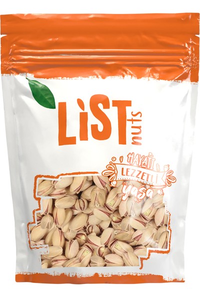 List Nuts Tuzlu Kavrulmuş Siirt Fıstığı 500 gr List Nuts Tuzlu Kavrulmuş Siirt Fıstığı 500 gr