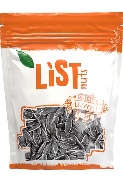List Nuts Kavrulmuş Siyah Ayçekirdeği 500 gr List Nuts Kavrulmuş Siyah Ayçekirdeği 500 gr