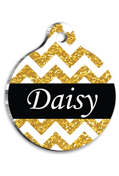 Altın Pati Altın Işıltılı Kişiye Özel Kedi Köpek Künyesi