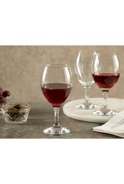 English Home Simple Cam 3'lü Kadeh 385 ml Şeffaf English Home Simple Cam 3'lü Kadeh 385 ml Şeffaf