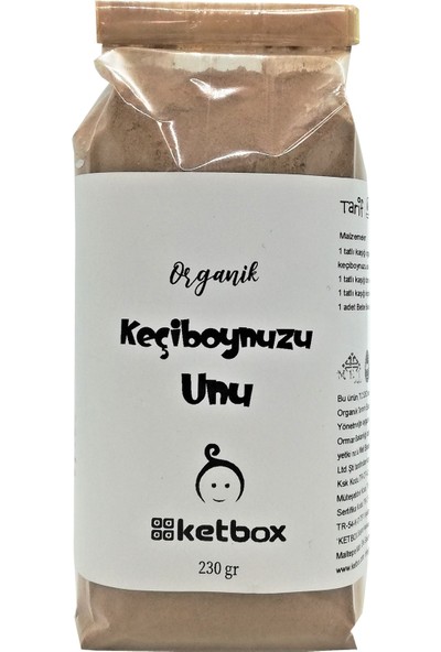 Katkısız Doğal Organik Keçiboynuzu Unu +8 Ay 230 gr