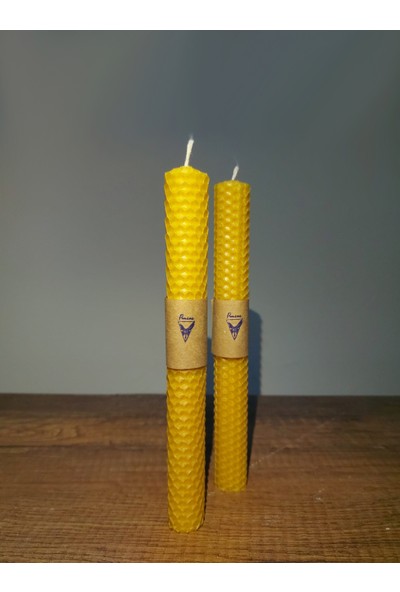 Pemini Balmumu Şamdan Mumu 2'li Set