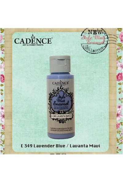 Cadence Style Matt Enamel Cam & Porselen Boyası 59 Ml. E-349 Lavanta Mavi Cadence Style Matt Enamel Cam & Porselen Boyası 59 Ml. E-349 Lavanta Mavi