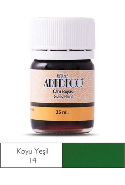 Artdeco Cam Vitray Boyası 25 Ml. 14 Koyu Yeşil
