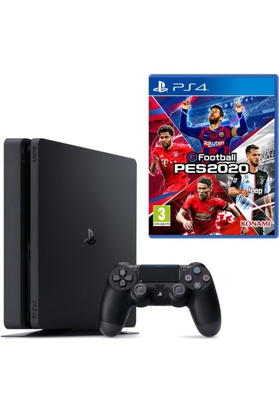 Sony Playstation 4 Slim 500 GB + Ps4 Pes 2020 Sony Playstation 4 Slim 500 GB + Ps4 Pes 2020