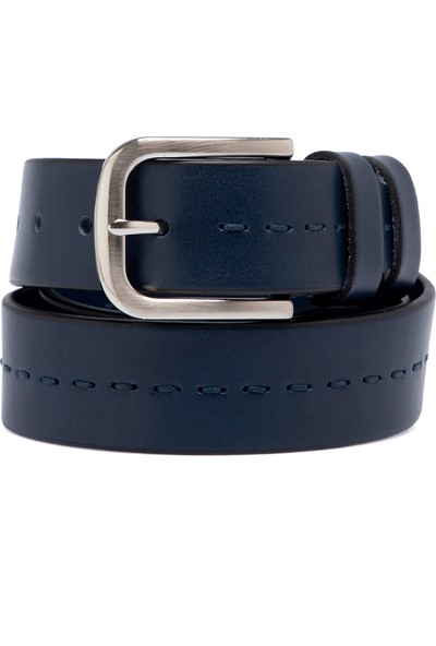 Tergan Deri Lacivert Erkek Kemeri 00313F1M