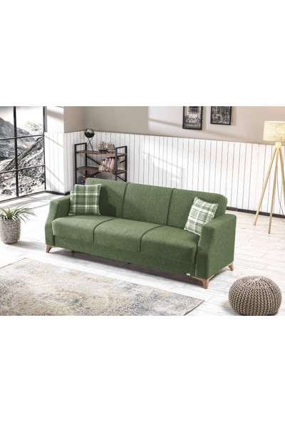 İpek Mobilya Doremi 3 Lü Kanepe ( Yeşil )