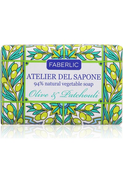 Faberlic Atelıer Del Sapone Serisi Doğal Sabun - Zeytin ve Paçuli Faberlic Atelıer Del Sapone Serisi Doğal Sabun - Zeytin ve Paçuli