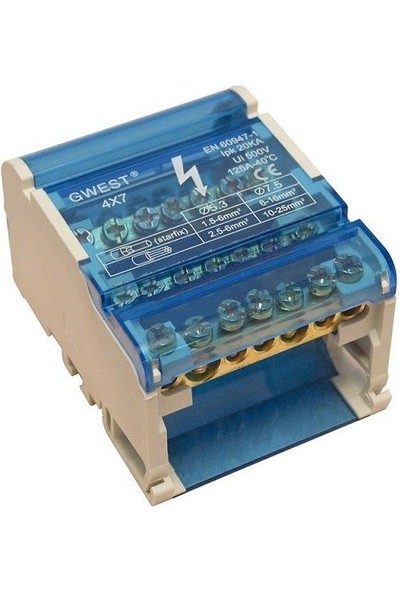 GWEST 4x7 Dağıtım Ünitesi 4 Kutuplu (Dağıtıcı Ünite) Gw-4x7
